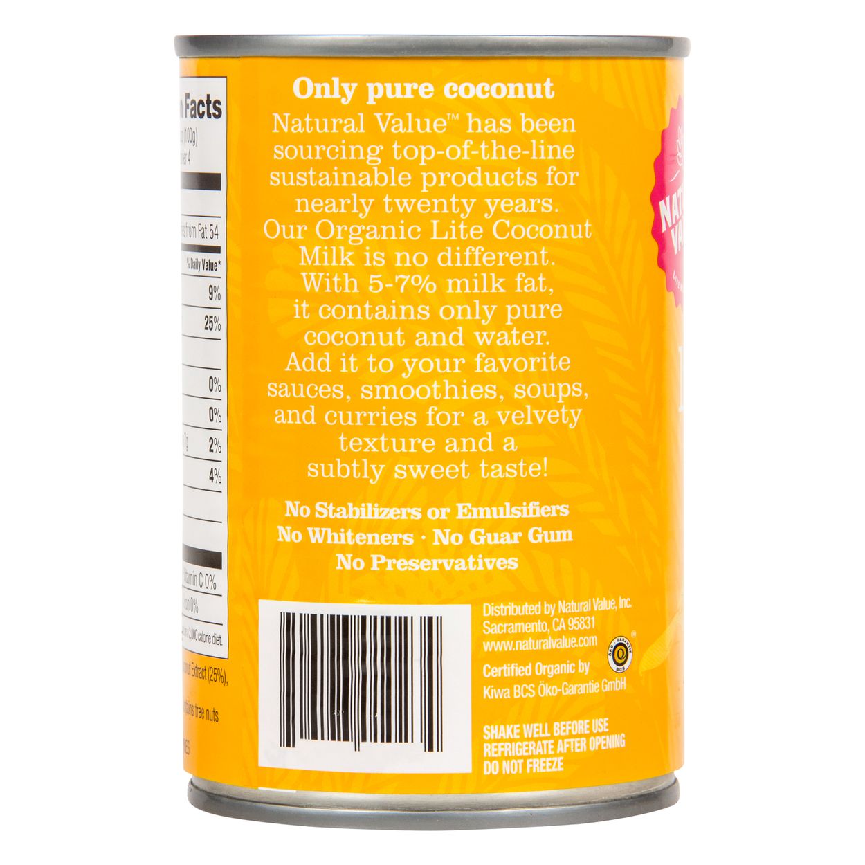 Natural Value Lite Coconut Milk – Pantry Goods